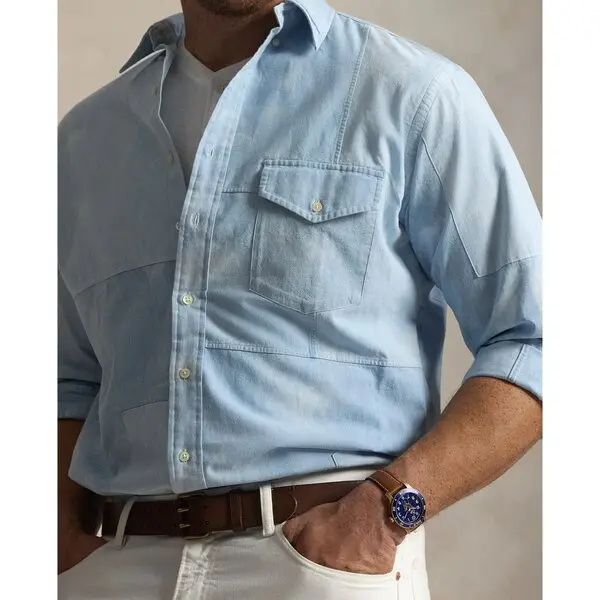 Ralph Lauren Patchwork Chambray Shirt