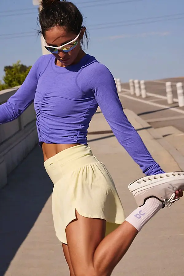 Free People Lightweight Running Shorts - Daylight