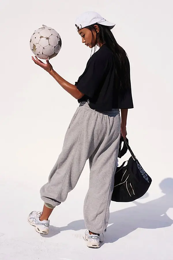 Free People Tempo Cropped Uv Protection Boyfriend Tee - Black