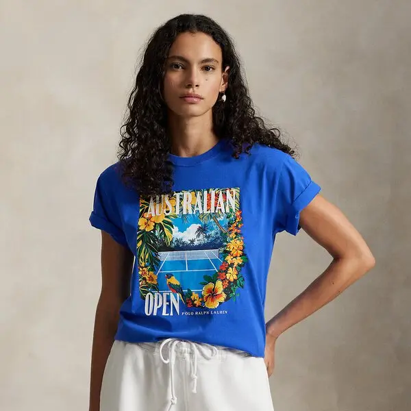 Ralph Lauren Australian Open Graphic Jersey Tee