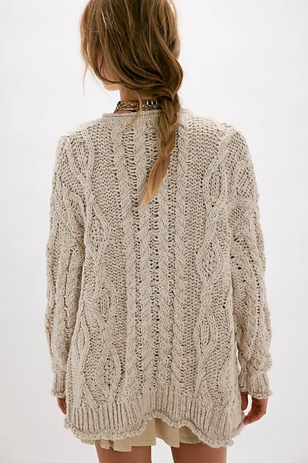 Free People Opal Knit Cardigan - Tea