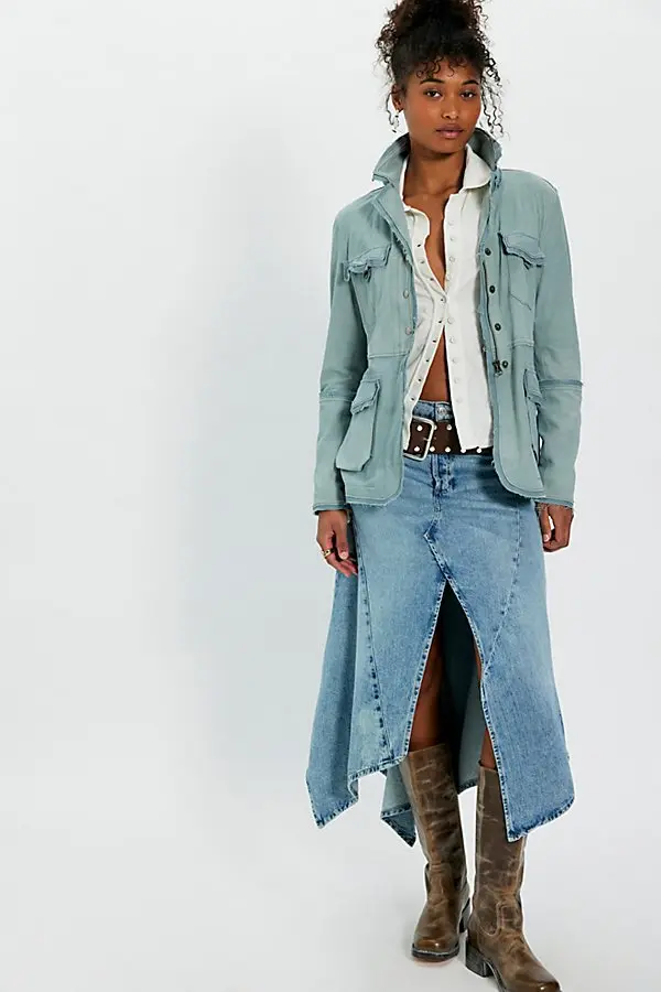 JAKETT Meryl Washed Suede Jacket