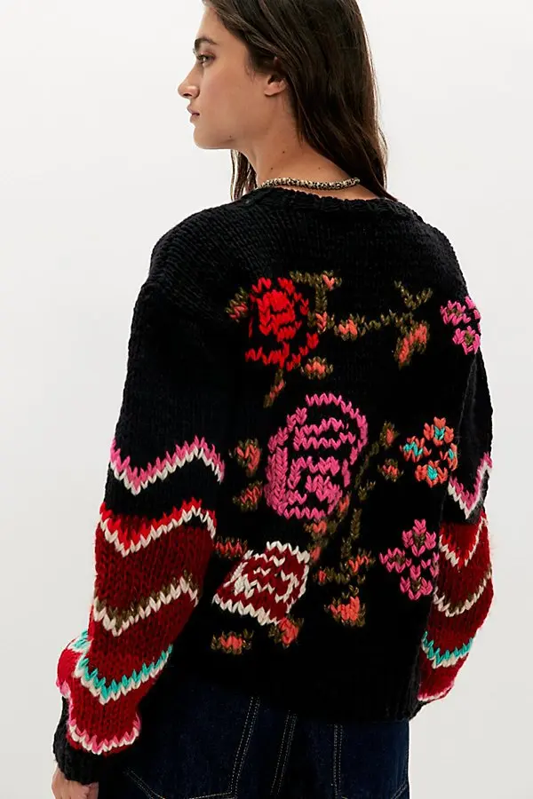 THE FARRA Wool Knit Sweater
