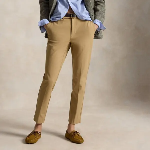 Ralph Lauren Stretch-cotton Blend Slim Pant - Classic Camel