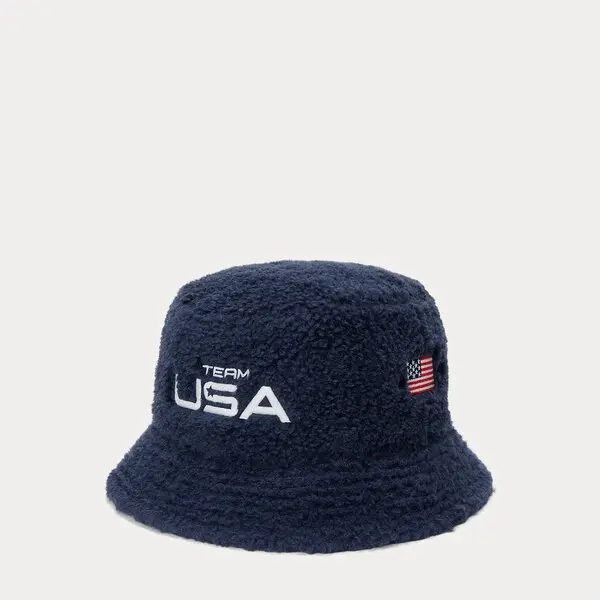 Ralph Lauren Team Usa Fleece Bucket Hat - Navy Multi