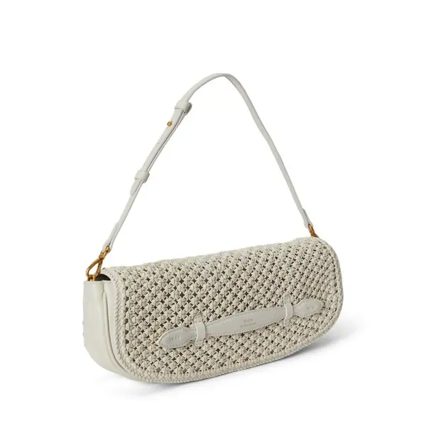 Ralph Lauren Bellport Woven Leather Clutch