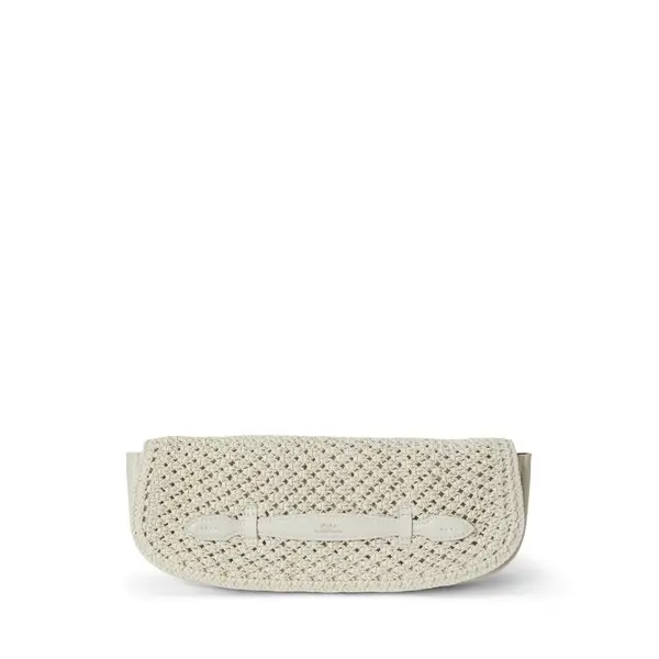 Ralph Lauren Bellport Woven Leather Clutch