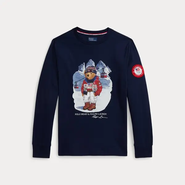 Ralph Lauren Team Usa Polo Bear Cotton Tee