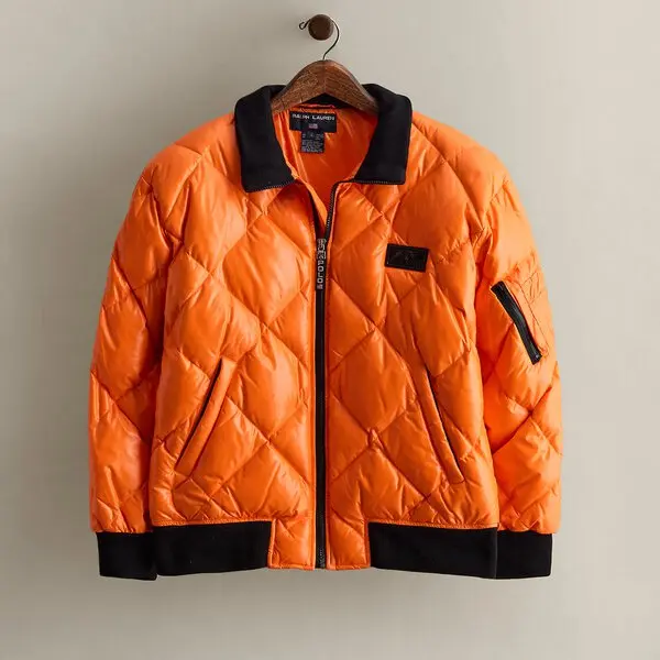 Ralph Lauren C. 1995 Quilted Puffer Jacket - Orange
