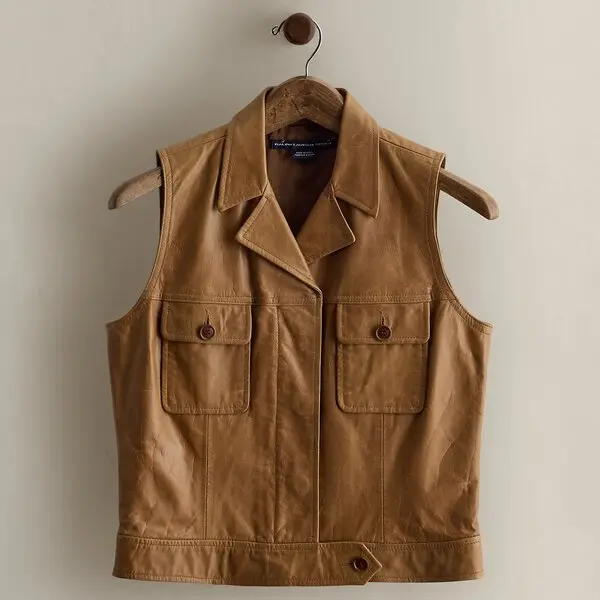 Ralph Lauren C. 1995 Leather Vest