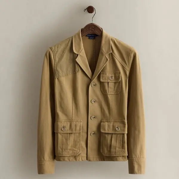 Ralph Lauren Cotton Buttoned Jacket - Tan