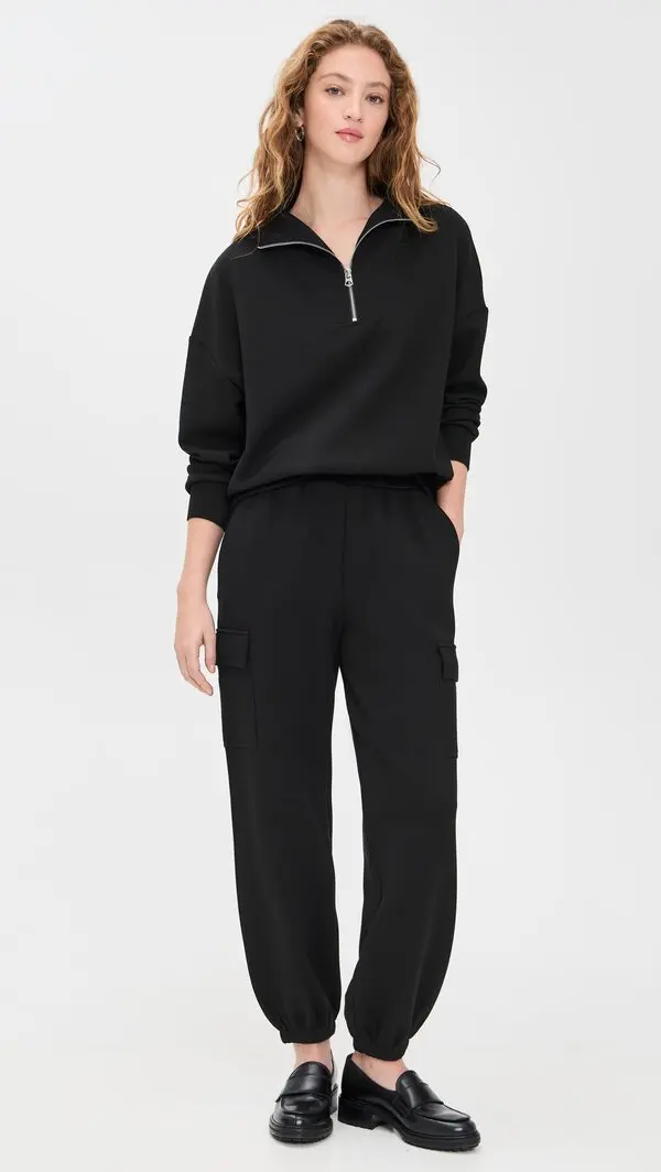 Varley Hawley Half-zip Sweatshirt - Black