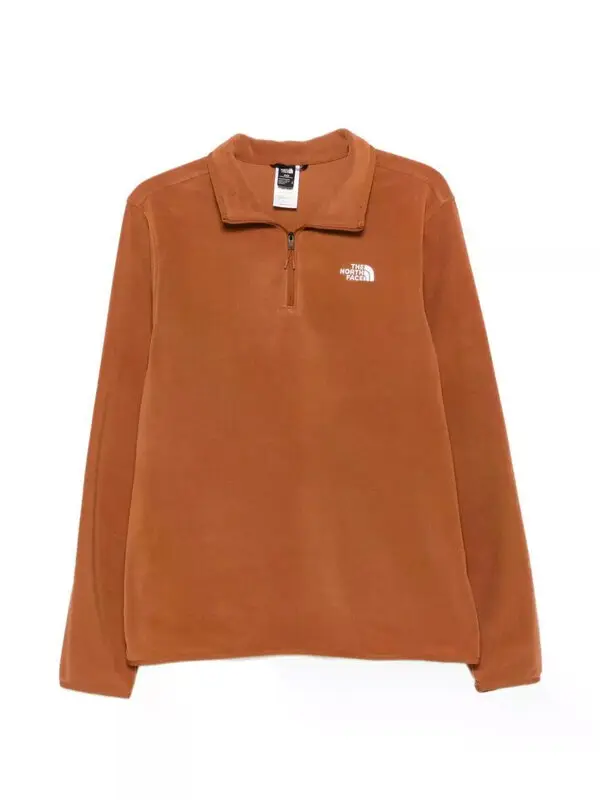 The North Face Quarter-zip Long-sleeve Sweatshirt - Brown