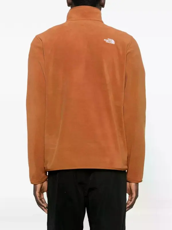 The North Face Quarter-zip Long-sleeve Sweatshirt - Brown