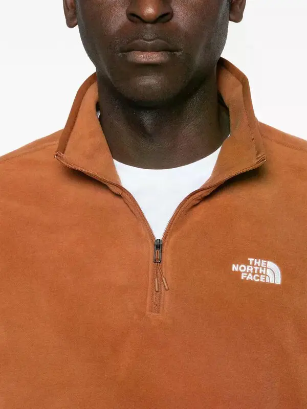 The North Face Quarter-zip Long-sleeve Sweatshirt - Brown