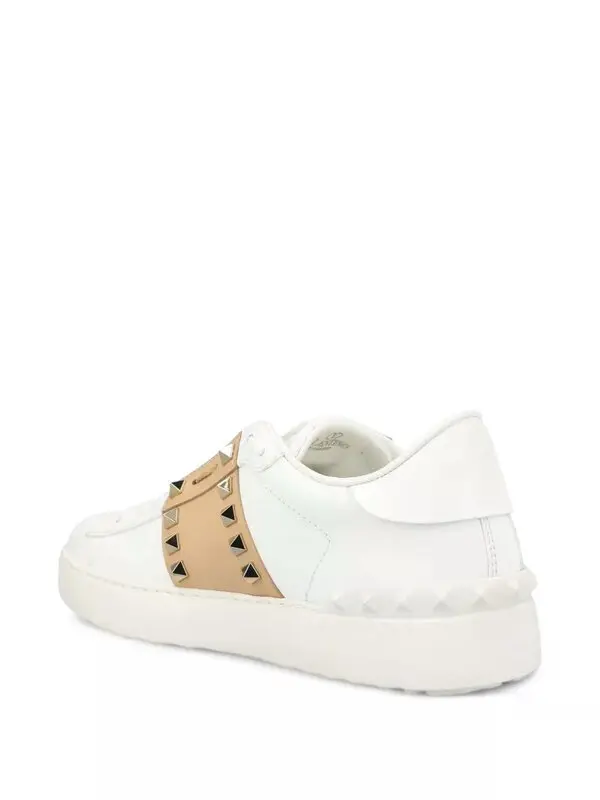 Valentino Garavani Rockstud Embellished Low-top Sneakers - White