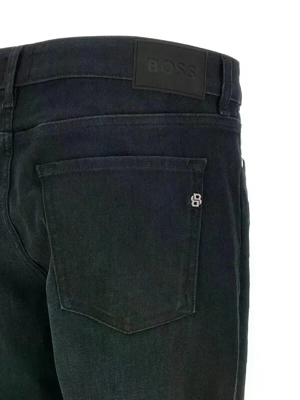 BOSS Delaware Slim-fit Jeans In Knitted Denim - Blue