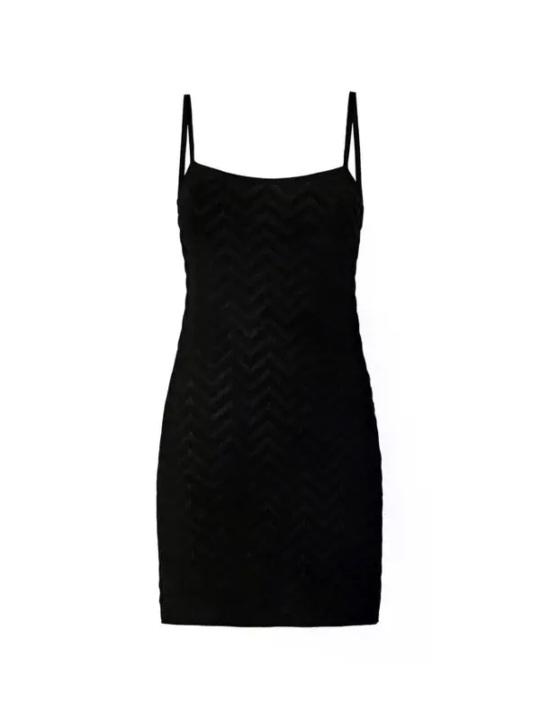Missoni Chevron-pattern Minidress - Black