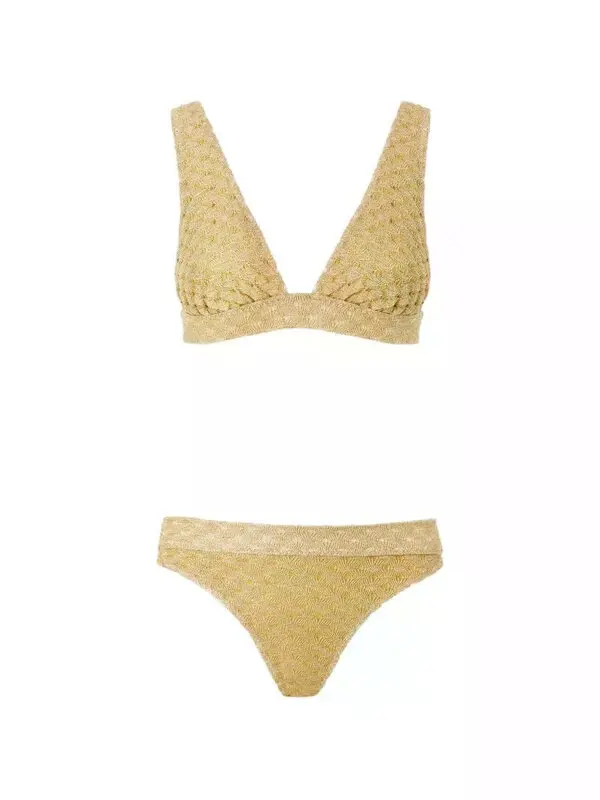 Missoni Textured Two-piece Bikini Set - Gold