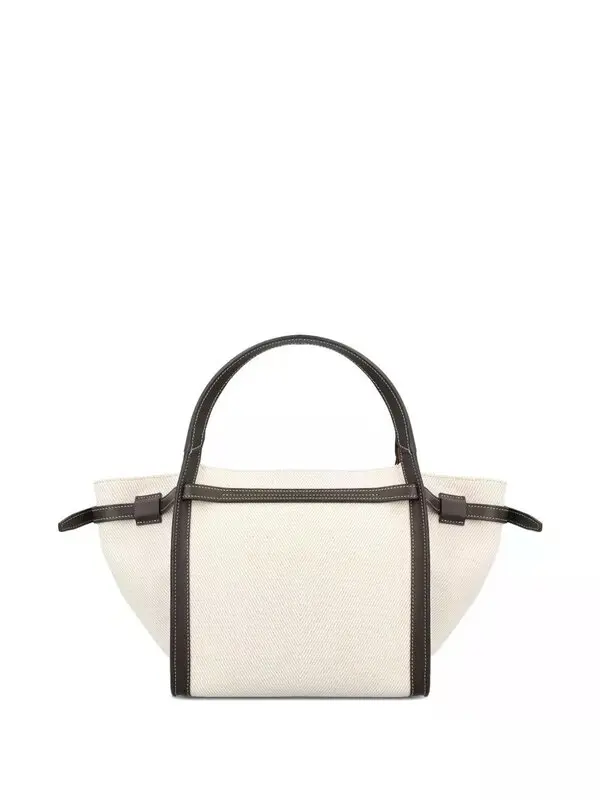 TOD'S T Buckle Canvas Tote