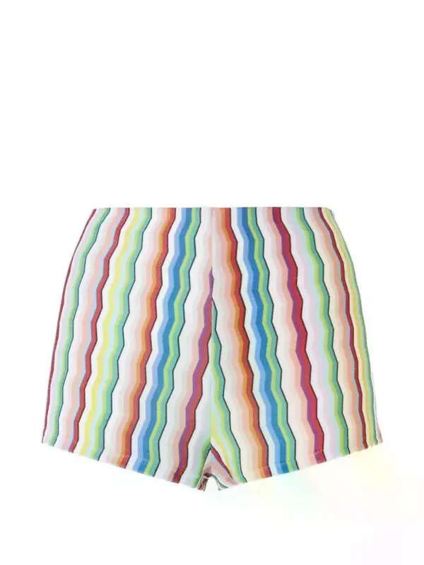 Missoni Striped Mini Shorts - Pink