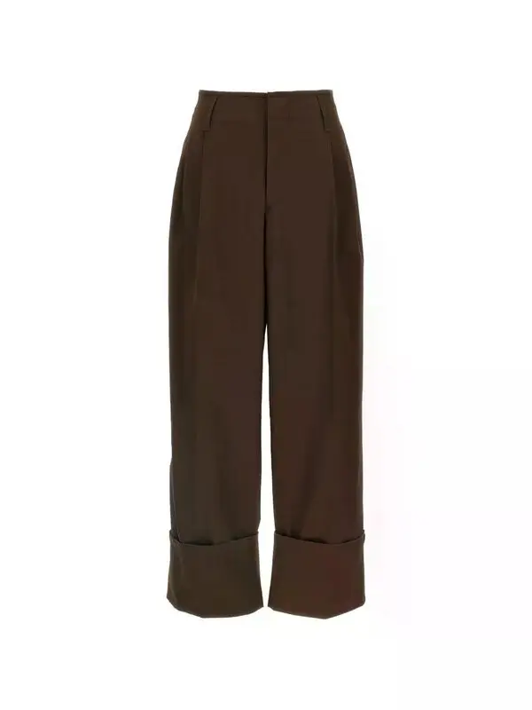 DARKPARK Belt-loop Turn-up Trousers