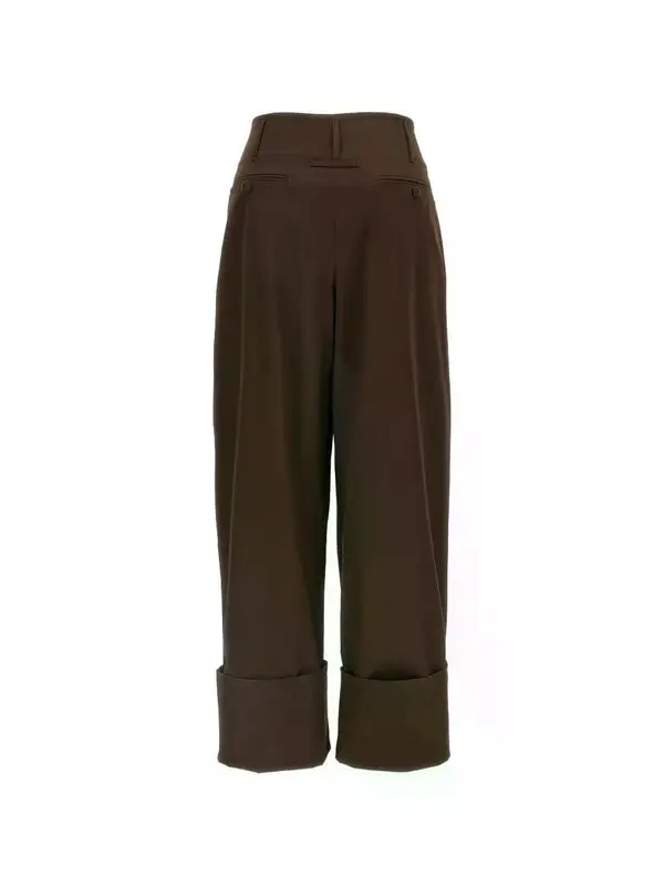 DARKPARK Belt-loop Turn-up Trousers