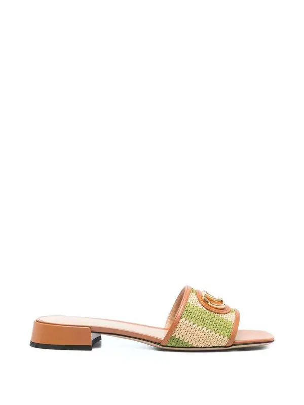 Valentino Garavani Logo Sandals - Neutrals
