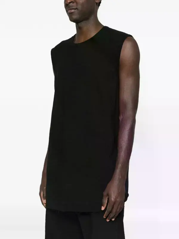 ISAAC SELLAM EXPERIENCE Frayed-hem Tank Top - Black