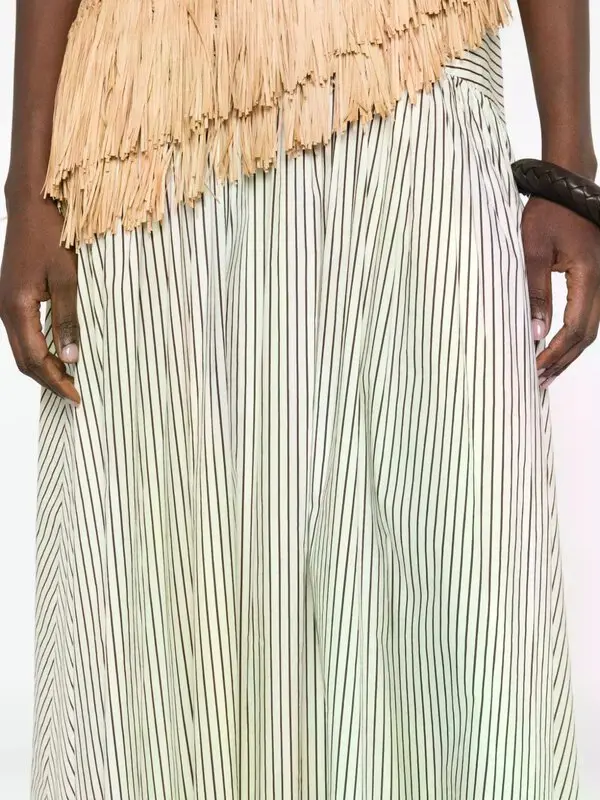 Staud Panelled Midi Skirt - Neutrals