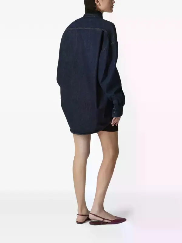 Missoni Logo-patch Chest-pocket Shirt - Blue