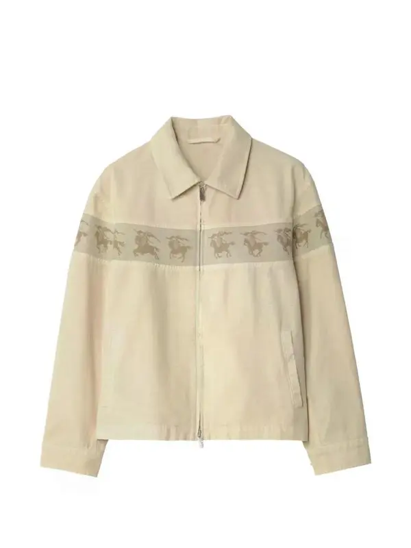 Burberry Equestrian Knight Panelled Jacket - Neutrals