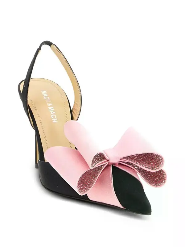 Mach & Mach Le Cadeau Bow-detail Pumps