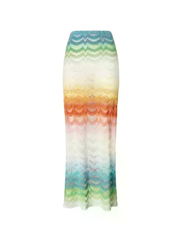 Missoni Chevron-pattern Beach Skirt - White