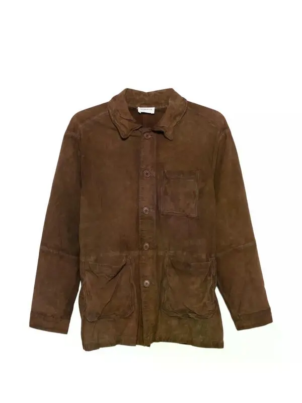 P.a.r.o.s.h Long-sleeve Suede Jacket