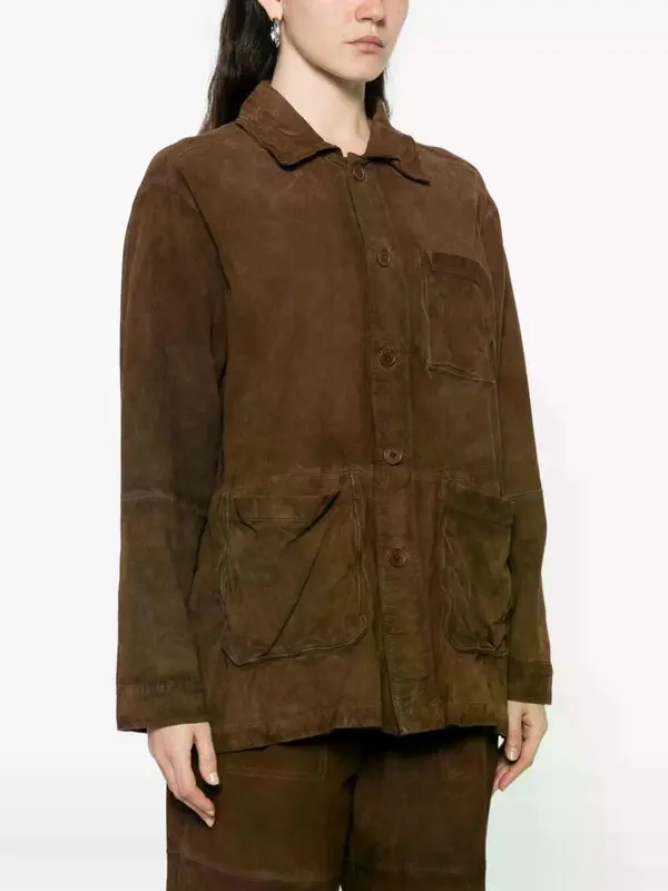 P.a.r.o.s.h Long-sleeve Suede Jacket