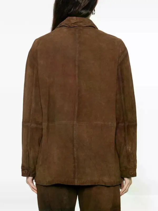 P.a.r.o.s.h Long-sleeve Suede Jacket