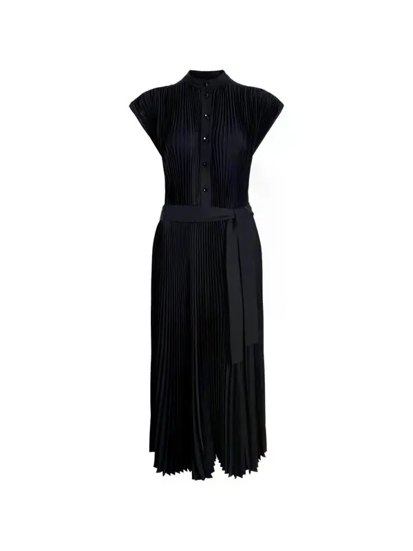 Proenza Schouler Farah Pleated Midi Dress - Black