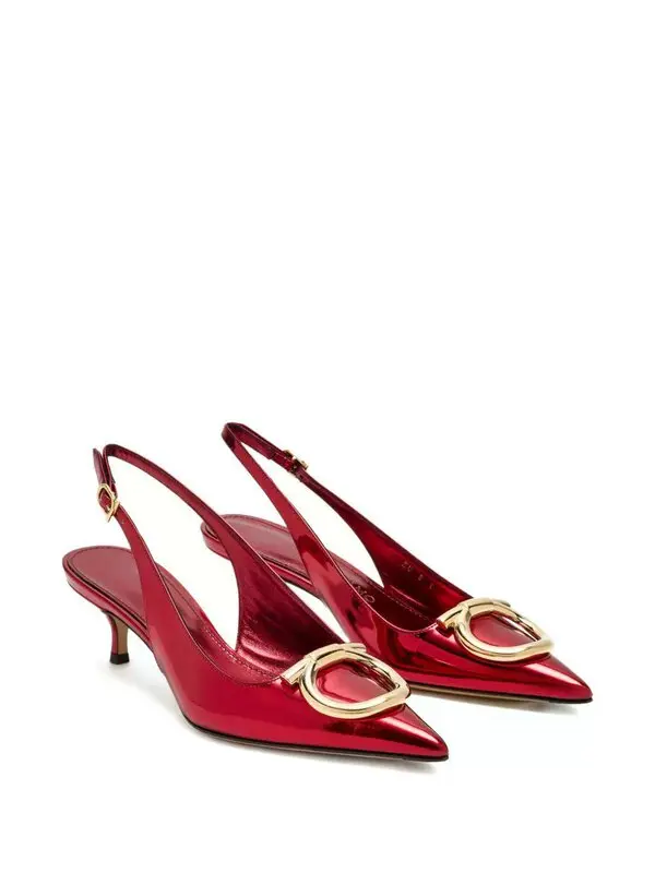 FERRAGAMO Sara Slingback Pumps - Red