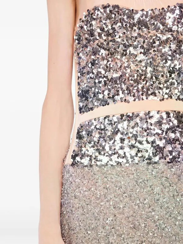 Rabanne Sequin-embellished Strap Dress