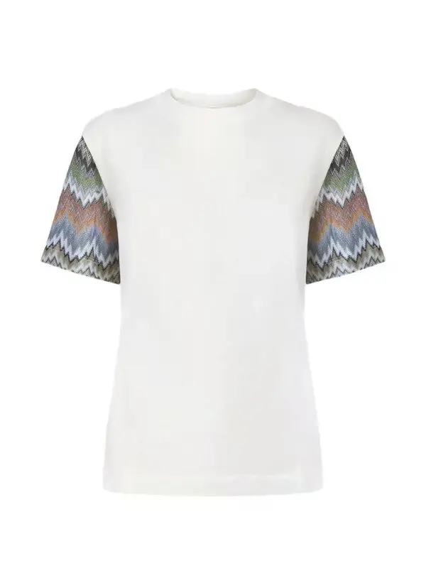 Missoni Zigzag-sleeve Crew-neck T-shirt