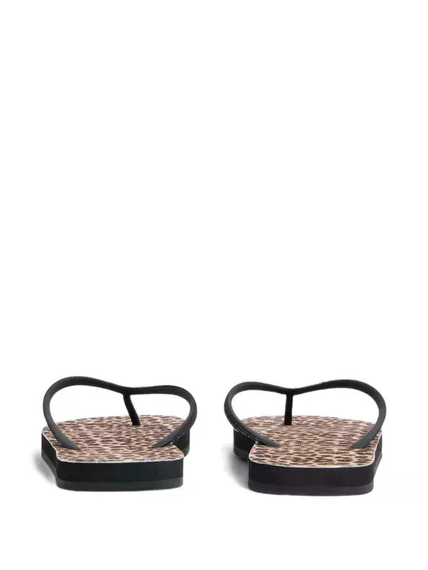Dsquared2 Leopard Print Flip Flops