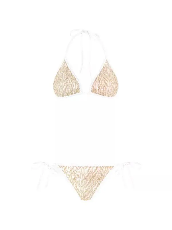 Missoni Triangle Bikini Set - Gold