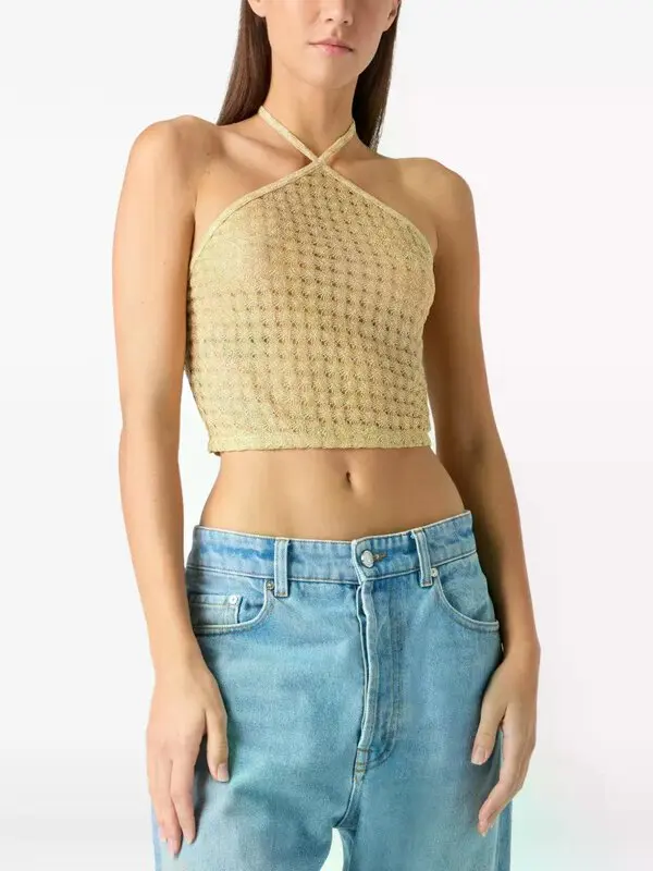 Missoni Crochet Halterneck Top