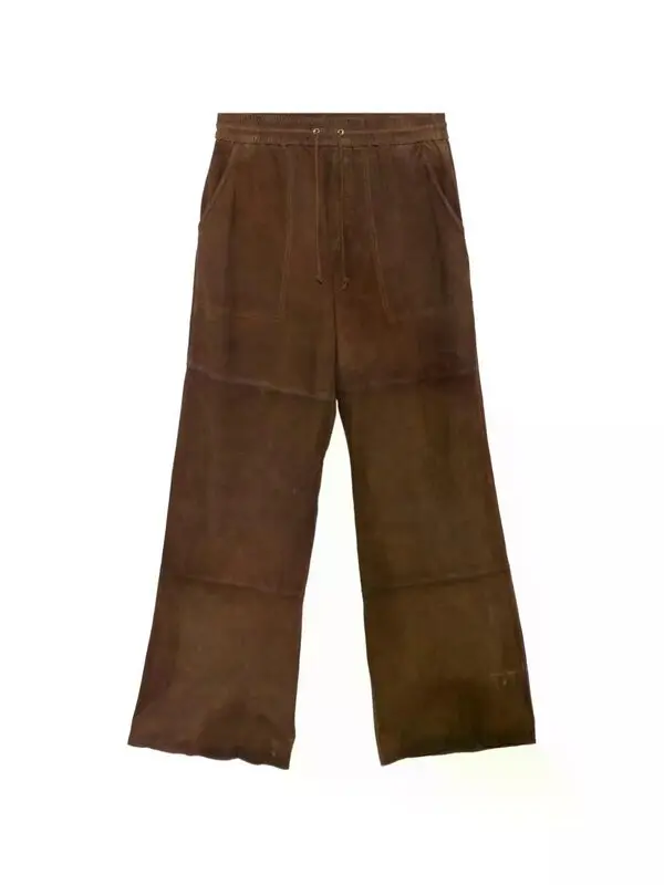 P.a.r.o.s.h Drawstring Suede Trousers