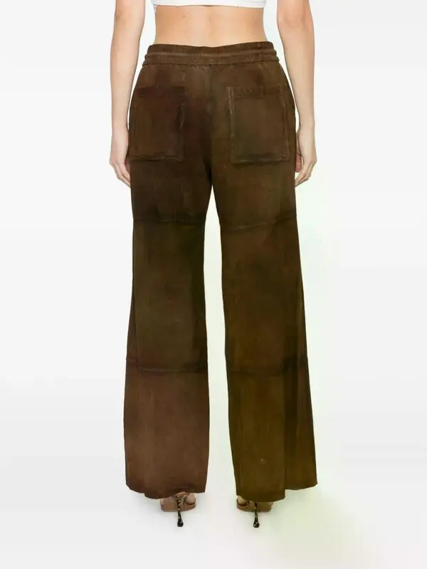 P.a.r.o.s.h Drawstring Suede Trousers