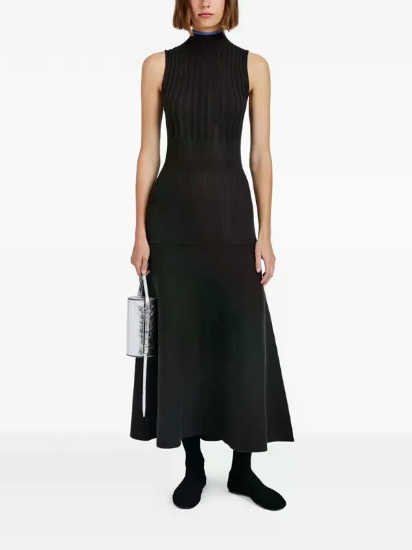 Proenza Schouler White Label Ezme Ribbed-Knit Dress - Black - 50% Off |  Editorialist