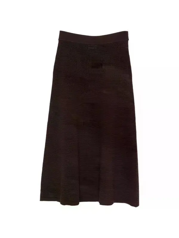 P.a.r.o.s.h Elastic-waist Midi Skirt - Brown