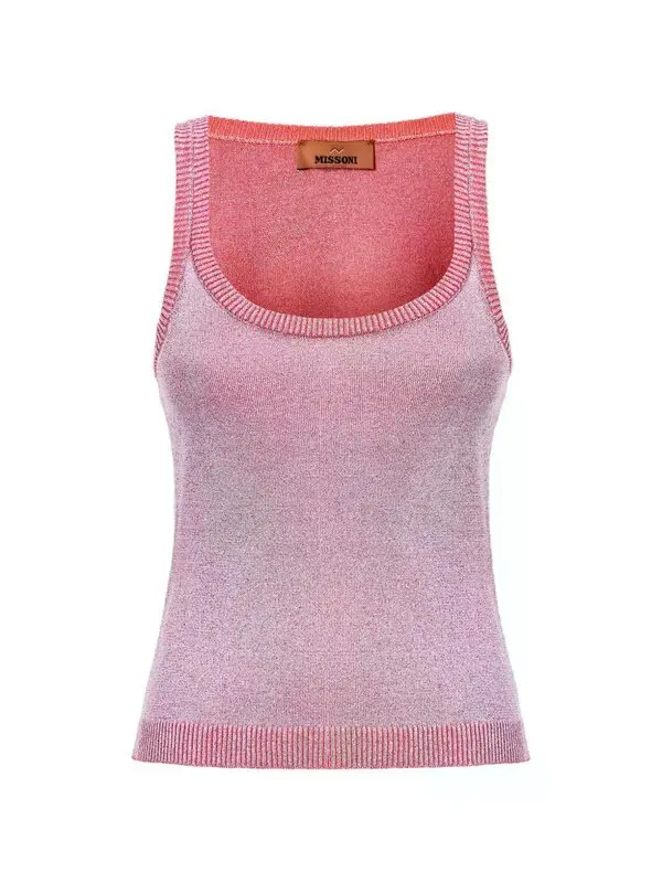 Missoni Scoop-neck Knitted Tank Top