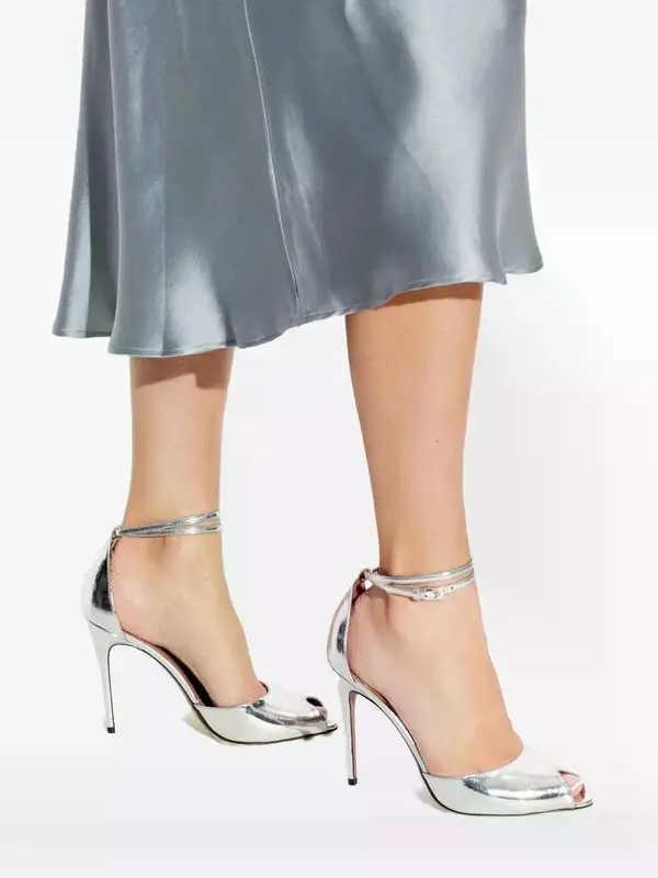 Paris Texas Peep Toe Ankle Strap Pumps